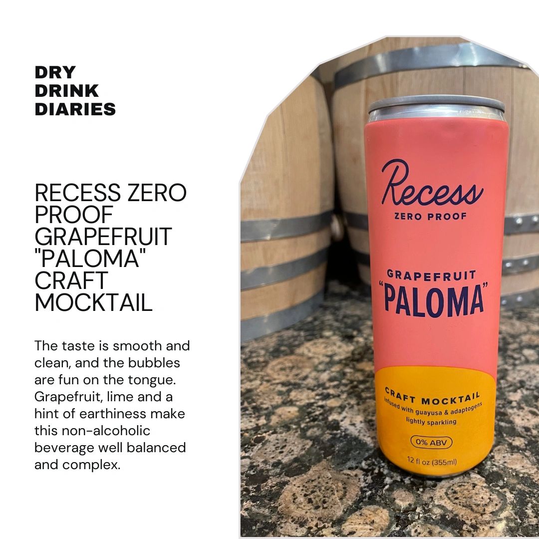 Review: Recess Zero Proof Grapefruit "Paloma" Craft Mocktail